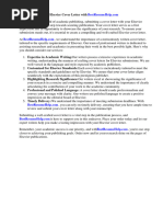 Cover Letter For Elsevier Journal Sample | PDF | Academic Journal | Editing