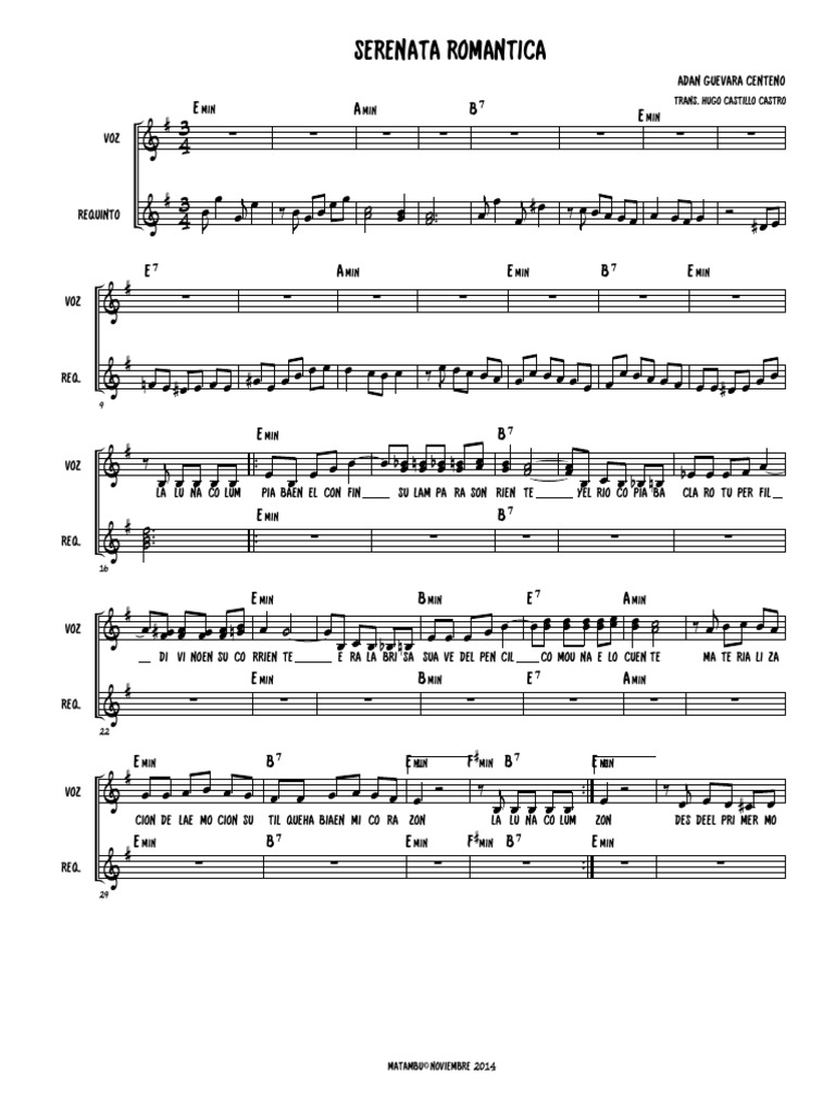 SERENATA ROMANTICA - Mus | PDF