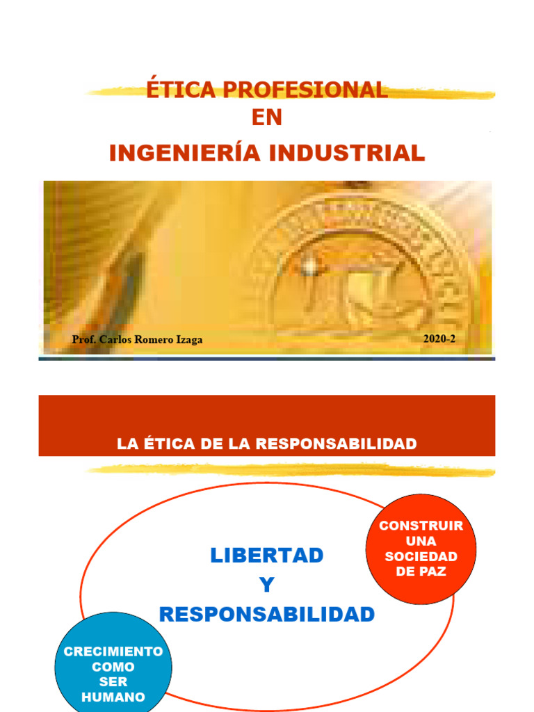 Clase La Ética de La Responsabilidad 2020-2 | PDF | Business | Sociedad