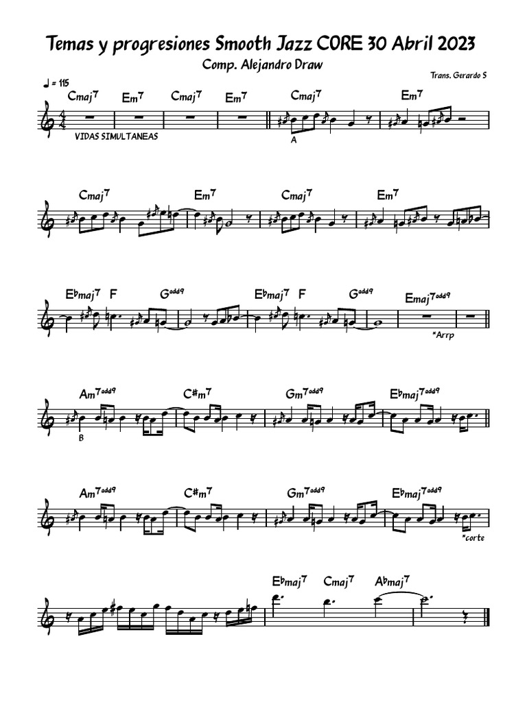 VIDAS SIMULTANEAS - Smooth - Jazz - CORE - 30 - Abril - 2023 | PDF