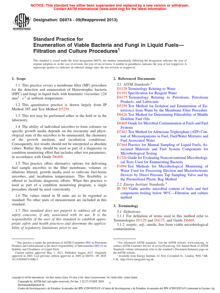 Astm D6974 | Download Free PDF | Sodium Hydroxide | Filtration