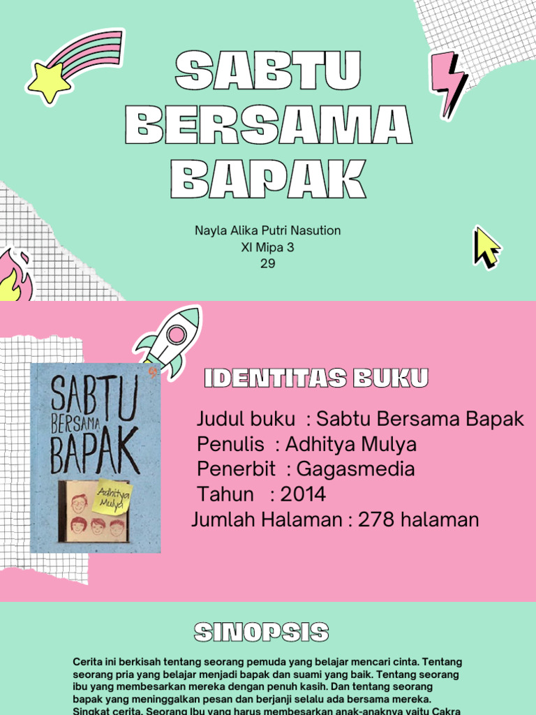 Green and Pink Stickers and Badges Book Report Education Presentation | PDF