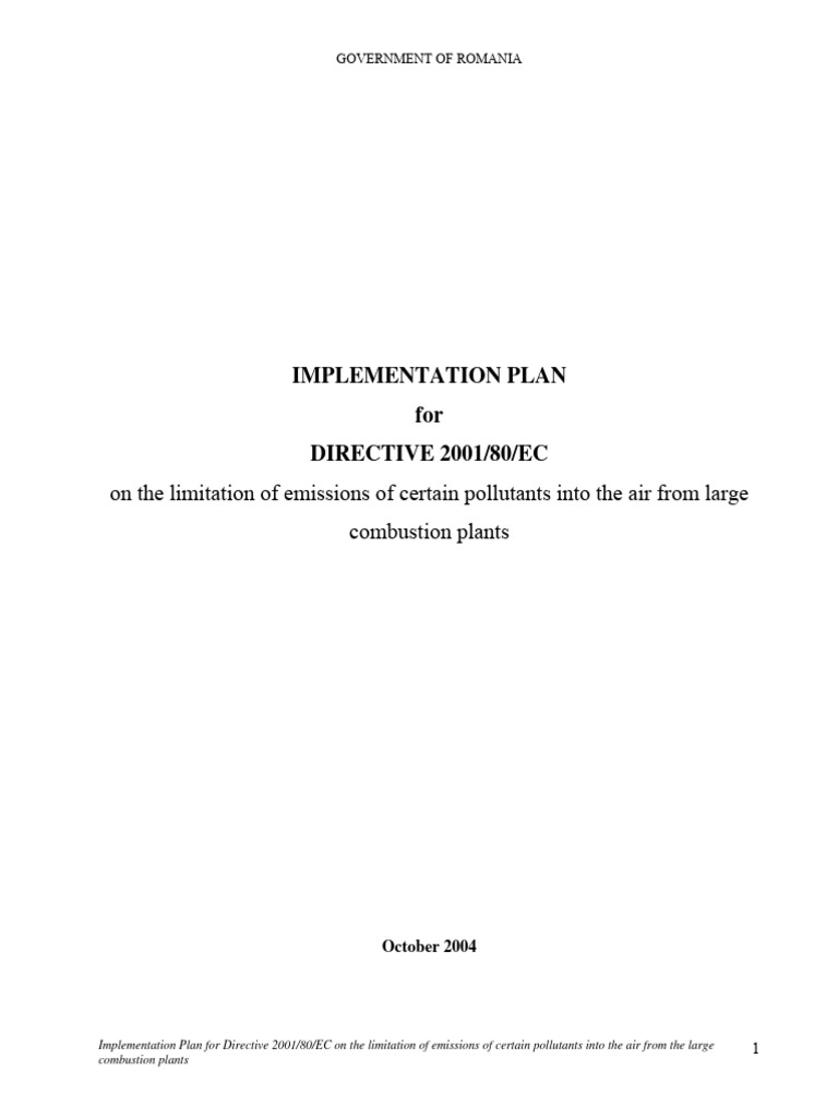 Implementation Plan LCP | Download Free PDF | Air Pollution | Coal