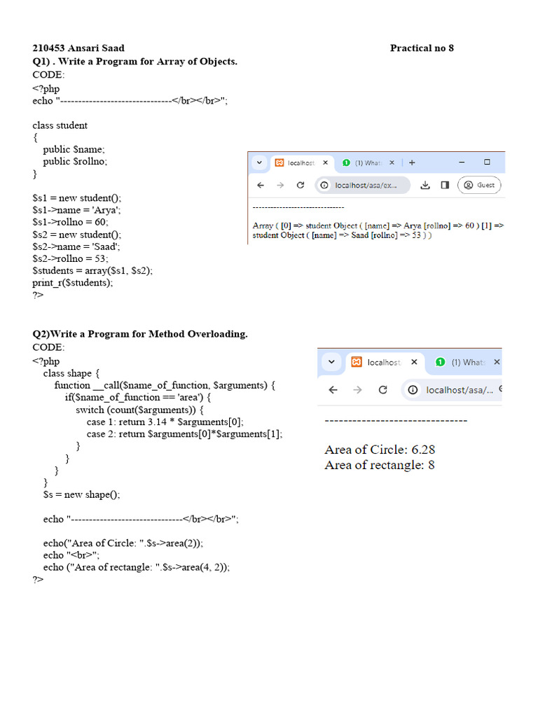 EXP8 | PDF | Inheritance (Object Oriented Programming) | Software ...