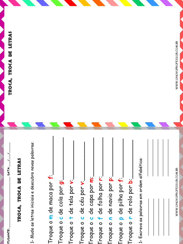 Troca Troca de Letras | PDF