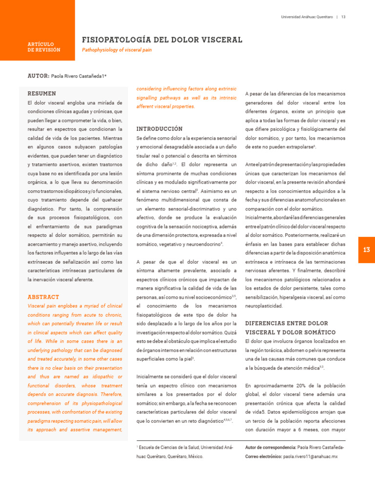 EVIDENTIA - 12VA EDICIONpdf 13 19 | PDF | Dolor | Inflamación