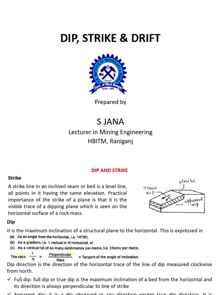 Dip, Strike & Drift | PDF | Elementary Geometry