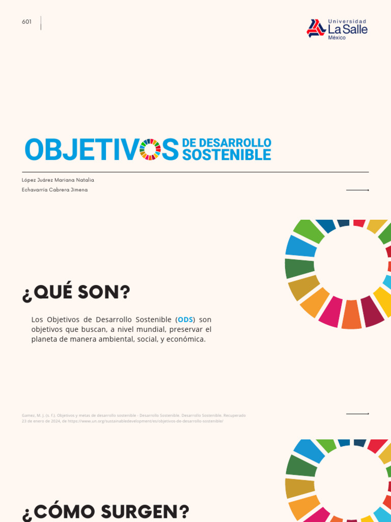 Presentación ODS | PDF | Sustentabilidad | Desarrollo sostenible