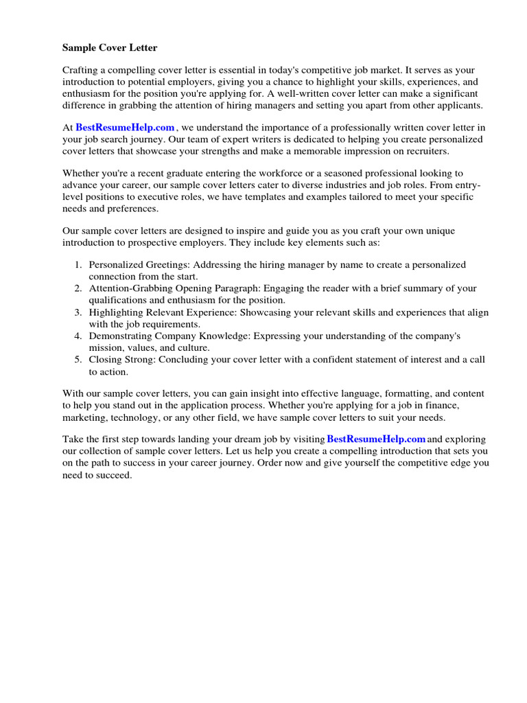 Sample Cover Letter For Entry Level Investigator Position | PDF ...