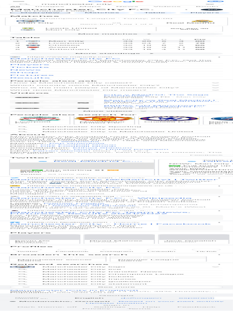 Manchester City - Google Search | PDF | Association Football Clubs ...
