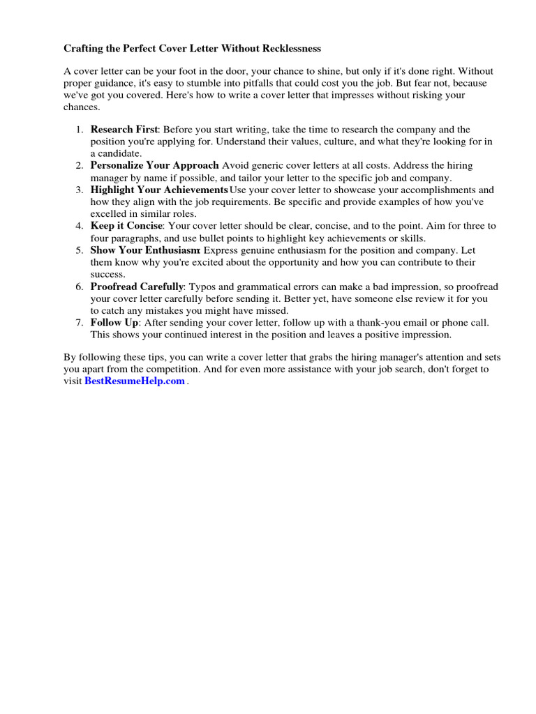 How To Write A Cover Letter Without Recipient Name | PDF | Linked In ...