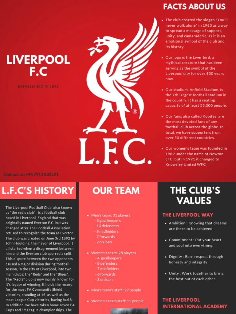 Liverpool FC: History and Facts | PDF | Liverpool F.C. | Premier League ...