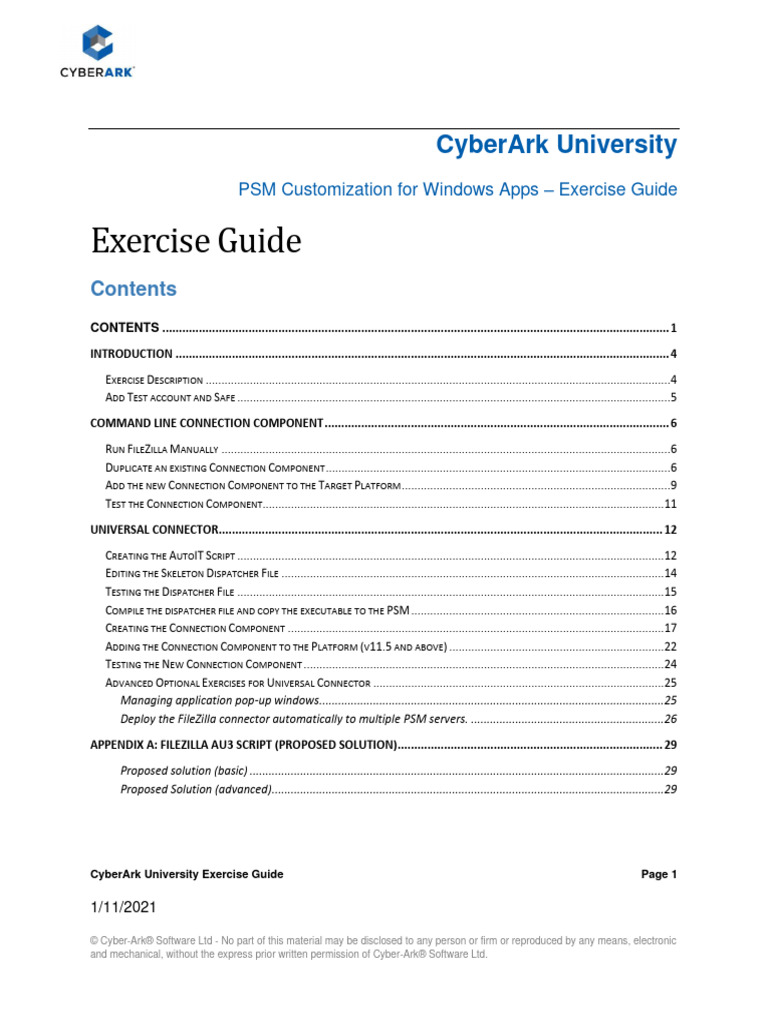 11 - PSM Customization For Windows Applications - Exercise Guide | PDF | File Transfer Protocol ...