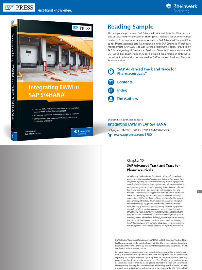 Sap Press Integrating EWM in SAP S4HANA | PDF | Warehouse | Enterprise Resource Planning