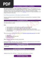 All Amendments in Indian Constitution PDF | PDF