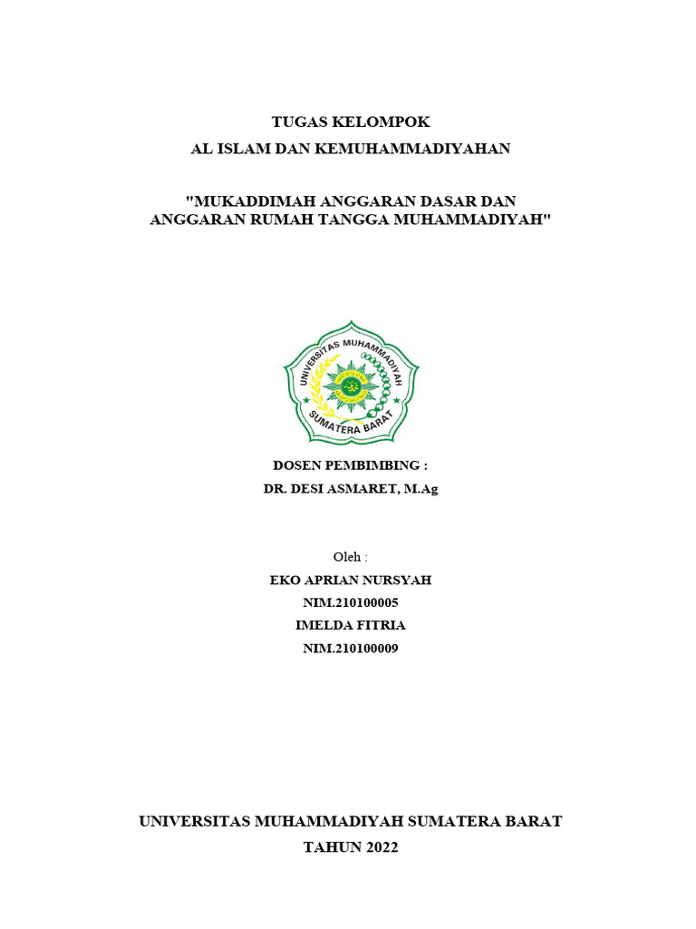 Ad Art Muhammadiyah | PDF | Politik | Agama & Spiritualitas