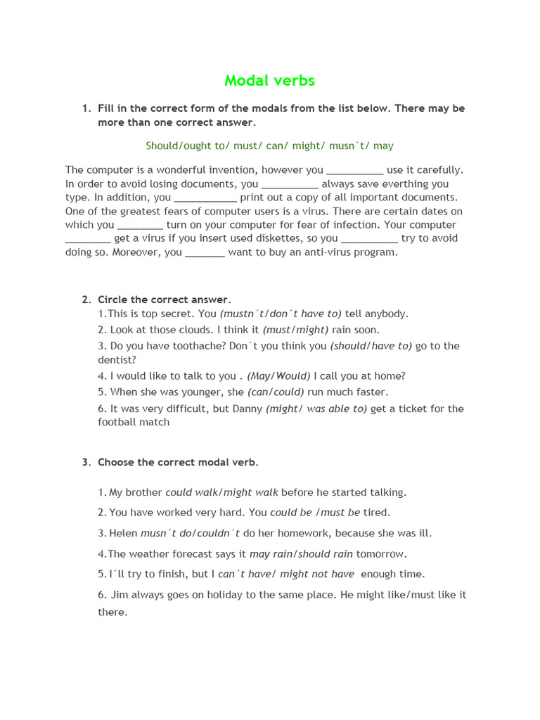 Review - Conditionals and Modal Verbs | PDF