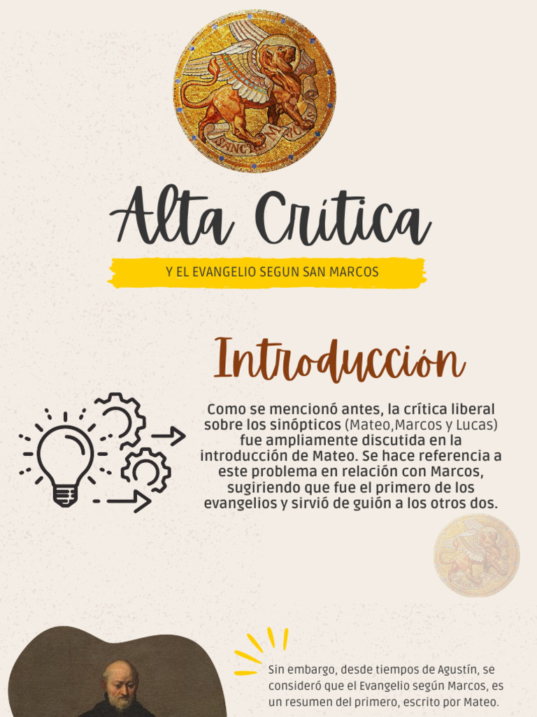 Alta Crítica | PDF | Evangelio de Marcos | Evangelios
