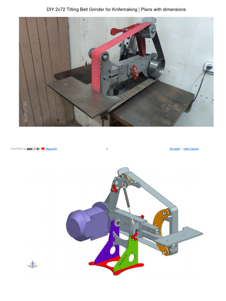 Belt Grinder | PDF | Cutting | Crafts