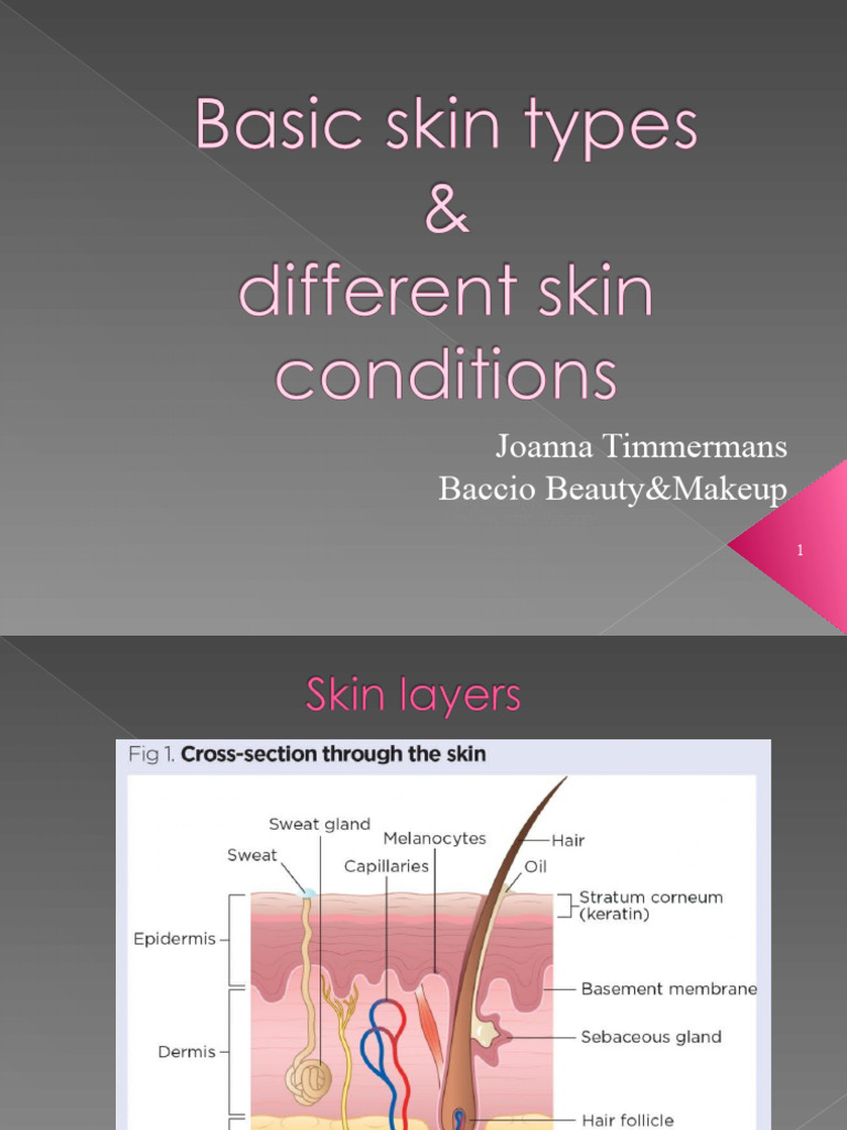 Types of Skin | PDF | Epidermis | Skin