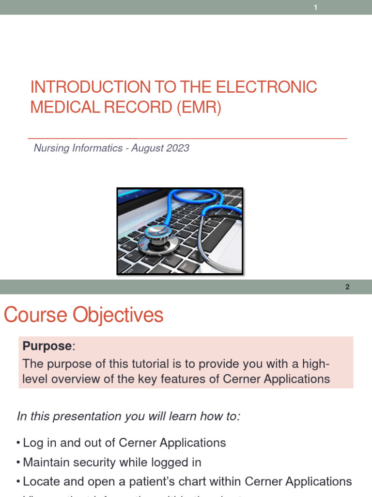 Introduction To Electronic Medical Record - Non-CHKD Employees - August ...