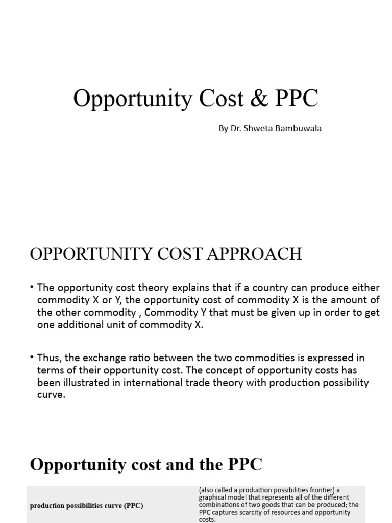 Opportunity Cost & PPC | PDF | Economic Equilibrium | Business Process
