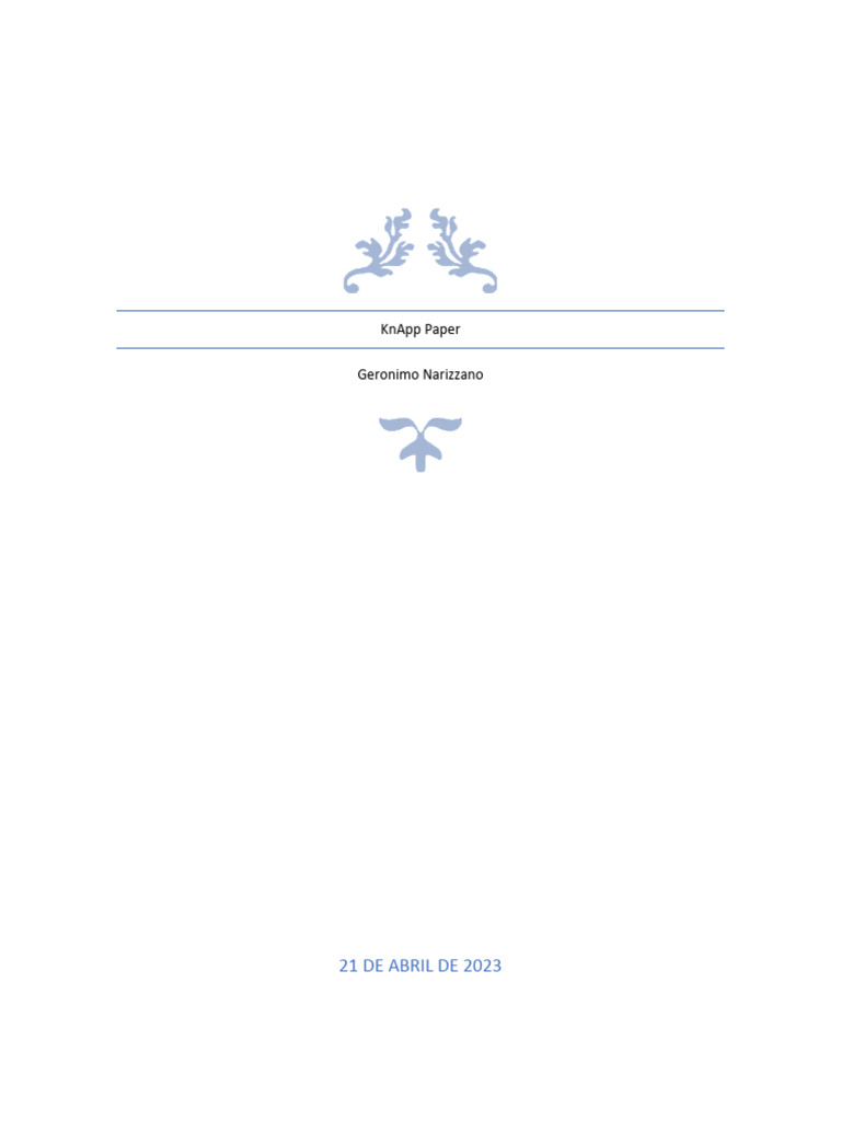 Knapp Paper Pdf Communication Self Concept