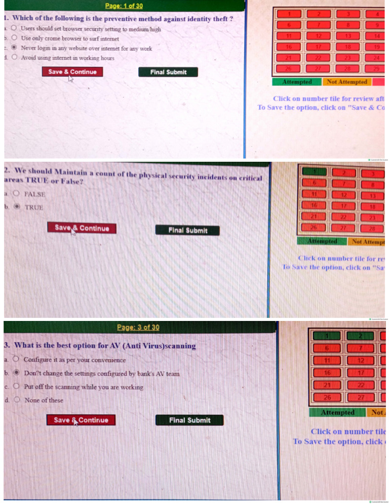 Computer Security Quiz | PDF