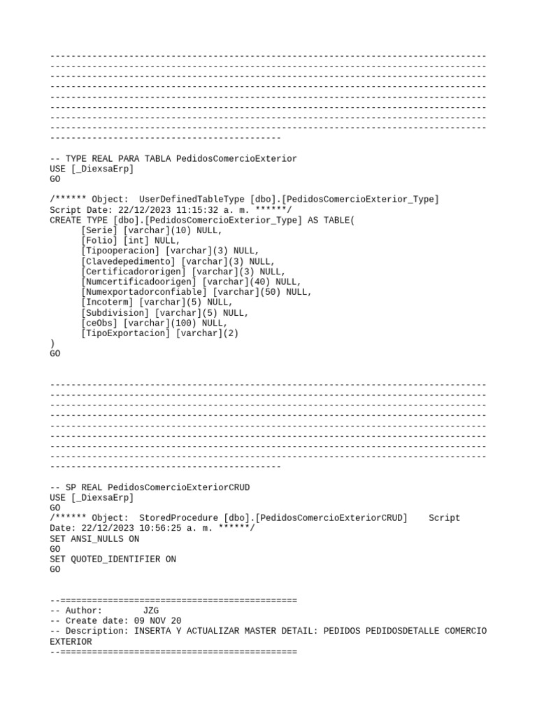 Cambios (PedidosComercioExterior) | PDF | Software Engineering | Computer Programming