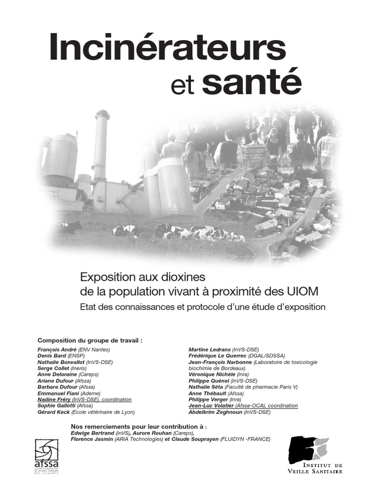 Exposition aux dioxines près des UIOM | PDF | Incinération ...