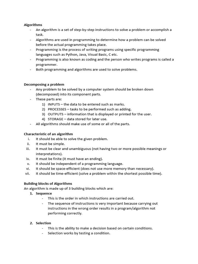 Algorithms | PDF | Computer Programming | Algorithms Algorithms | PDF | Computer Programming | Algorithms