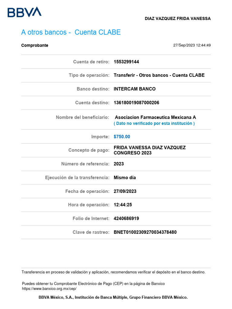 Inscripción Frida Vanessa Díaz Vázquez | PDF