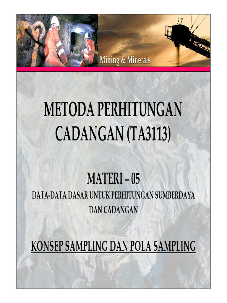 Metode dan Tipe Pola Sampling | PDF | Komputer | Teknologi & Rekayasa