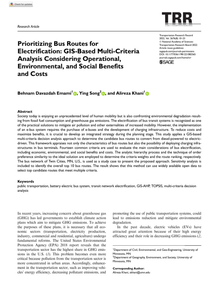 Emami Et Al 2022 Prioritizing Bus Routes For Electrification Gis Based ... Emami Et Al 2022 Prioritizing Bus Routes For Electrification Gis Based ...