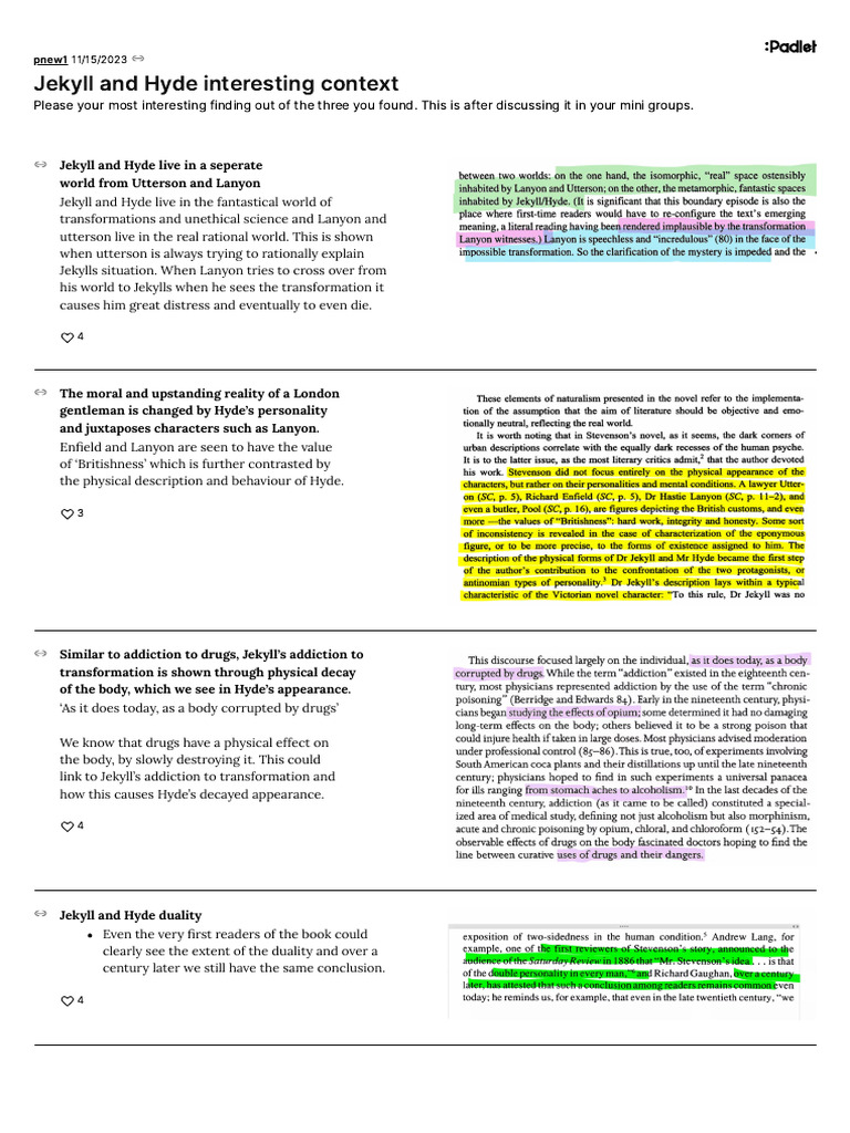Jekyll and Hyde Interesting Context | PDF | Strange Case Of Dr Jekyll ...