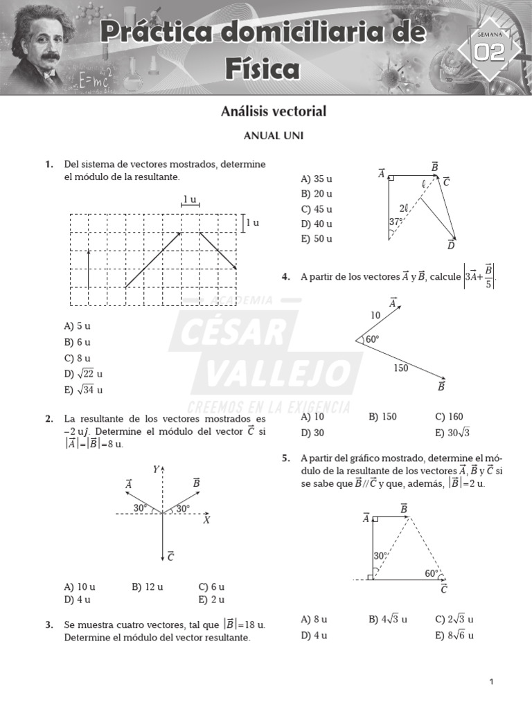 Practica Fisica 1 | Descargar gratis PDF | Vector Euclidiano | Álgebra lineal