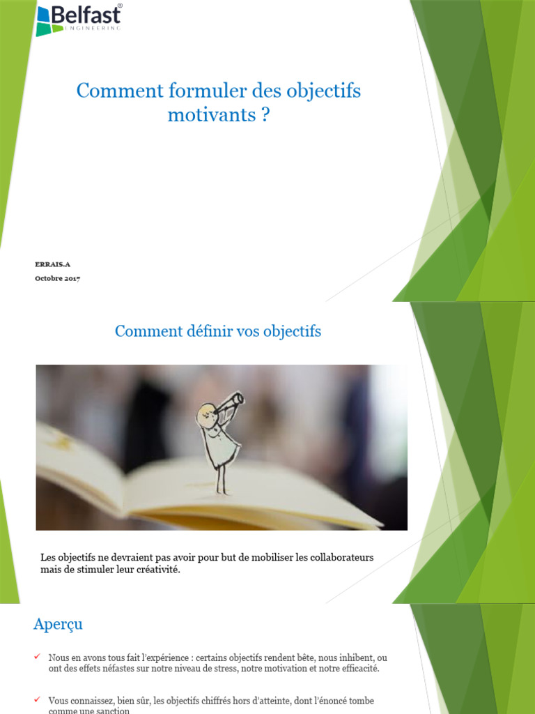 Comment Formuler Des Objectifs Motivants | PDF | Business | Motivation