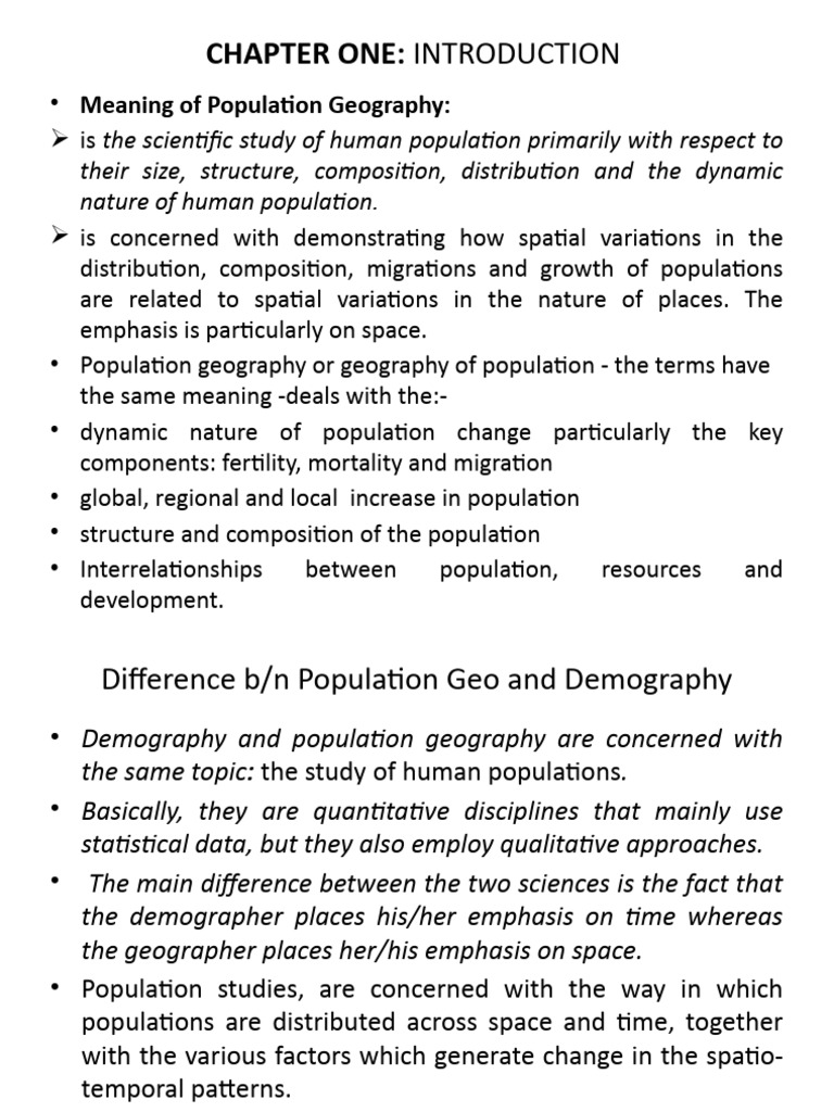 Population Geography | PDF | Total Fertility Rate | Census