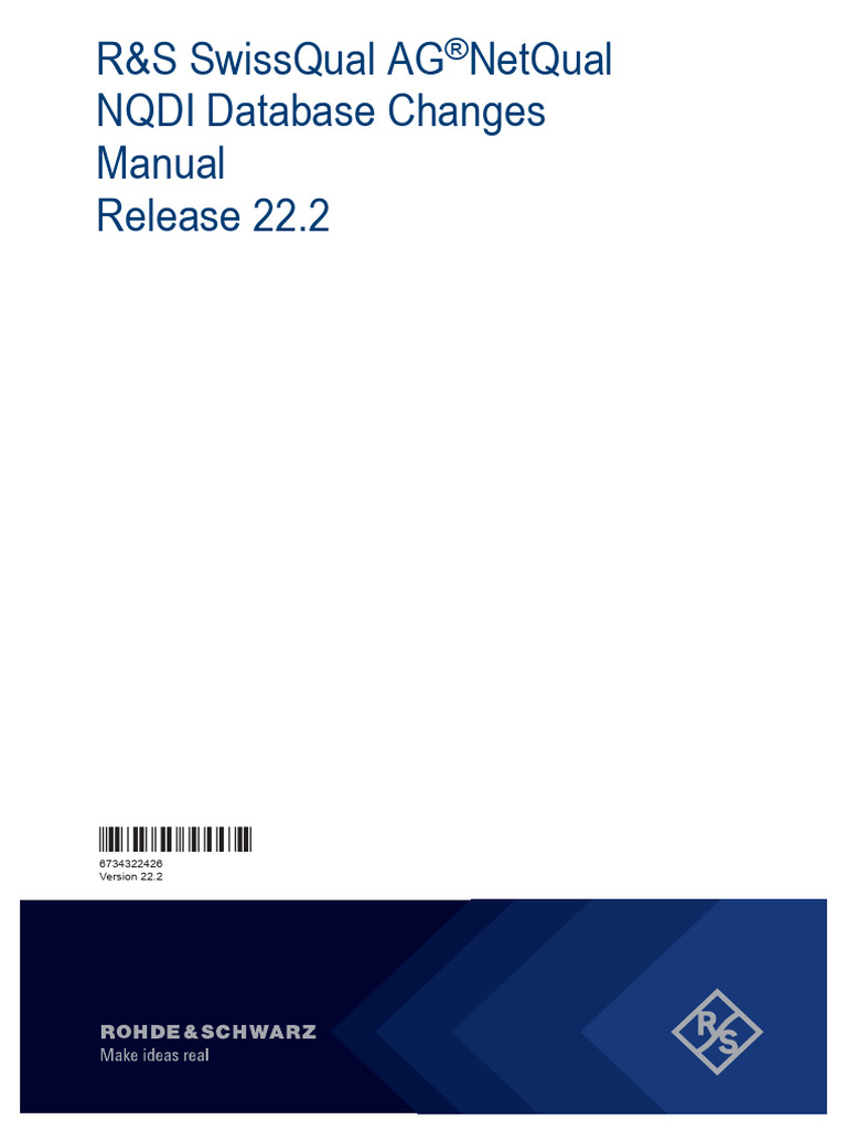 Manual - NQDI - Database Changes | PDF | Databases | Information Retrieval