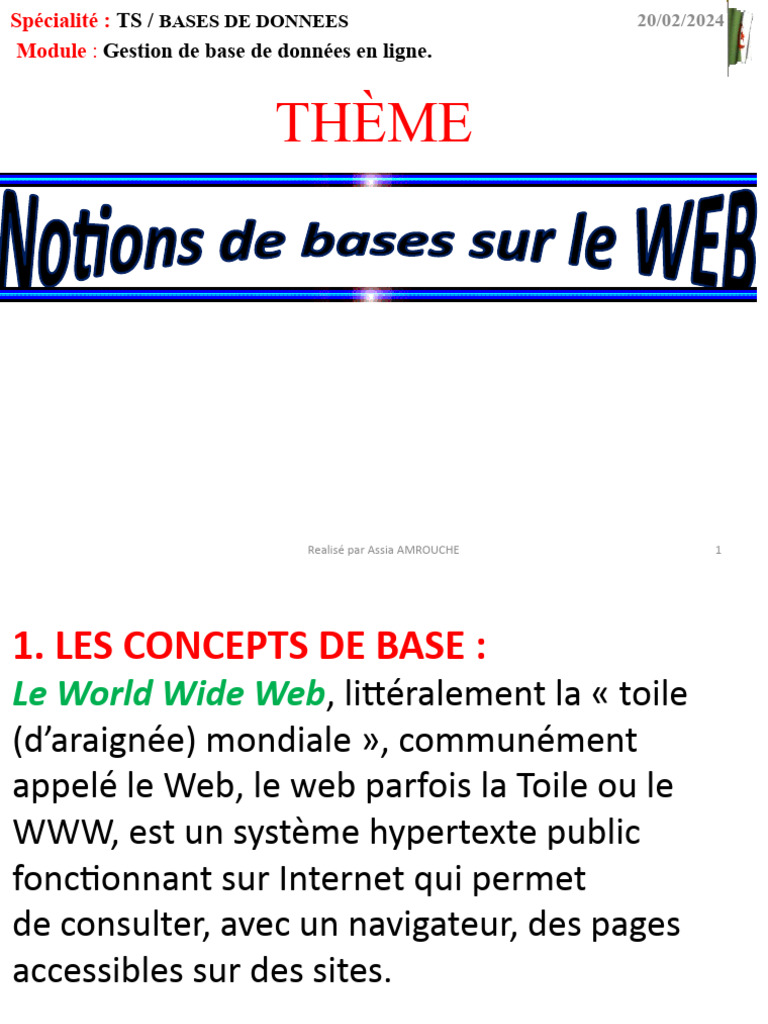 Gestion BDD en Ligne | PDF | Internet | Internet et Web