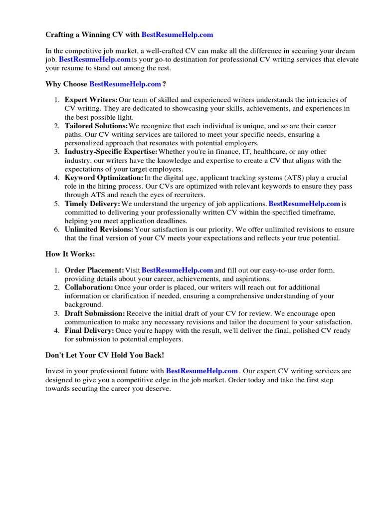 CV Writing Format Pakistan | Download Free PDF | Résumé