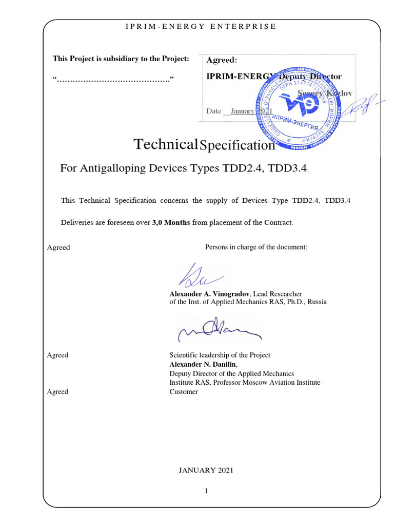 Techn Specif TDD2.4 | PDF | Damping | Electrical Resistance And Conductance
