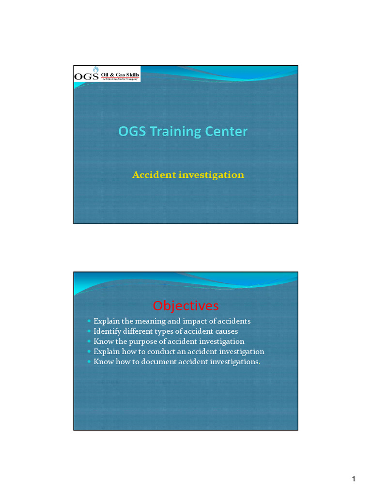 Accident Investigation Guide | PDF | Personal Protective Equipment ...
