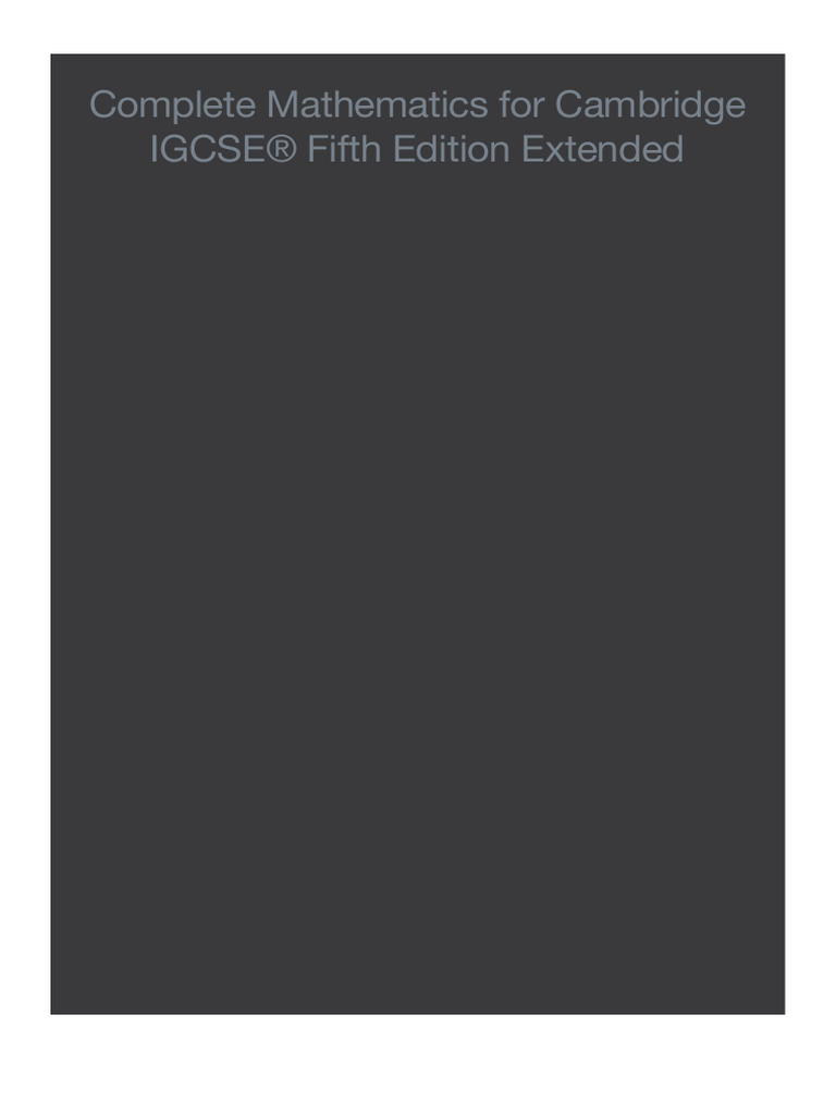 IGCSE 5th Edition David Rayner | PDF