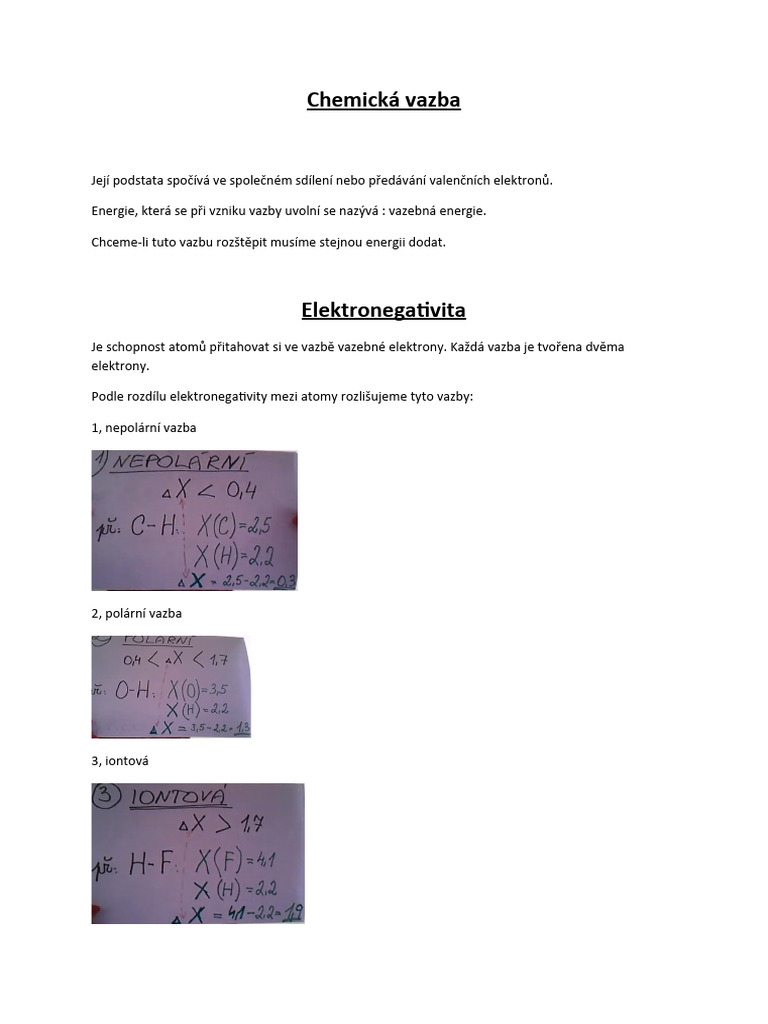 Chemická Vazba | PDF