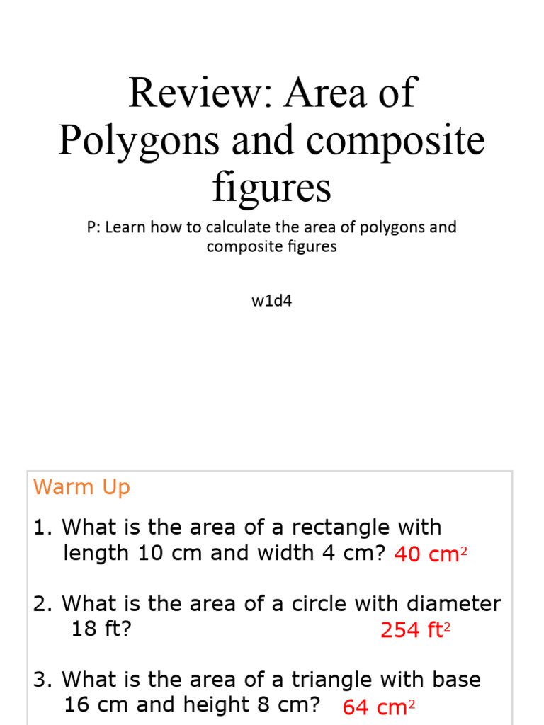 1.5 Notes Composite Figures | PDF | Area | Elementary Geometry
