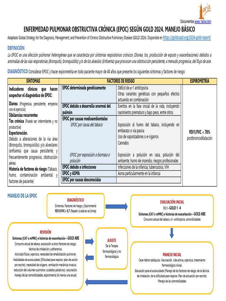Epoc Gold 2024 | PDF | Enfermedad pulmonar obstructiva crónica | Tos