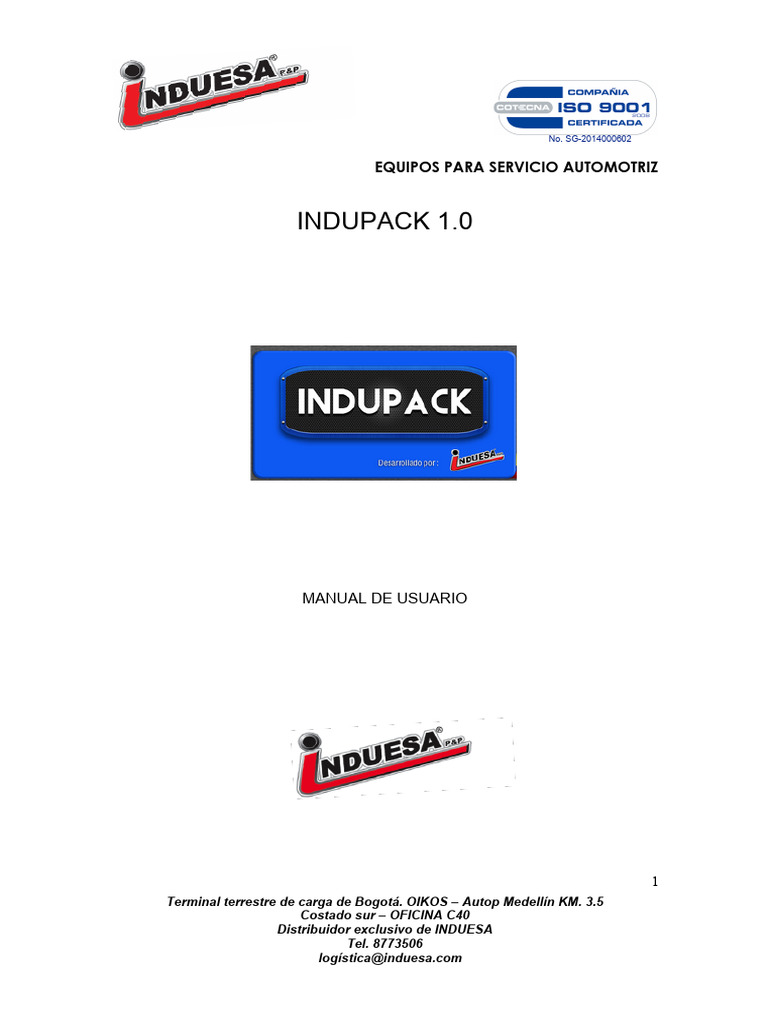 Manual Indupack | PDF | Servidor (Computación) | Software
