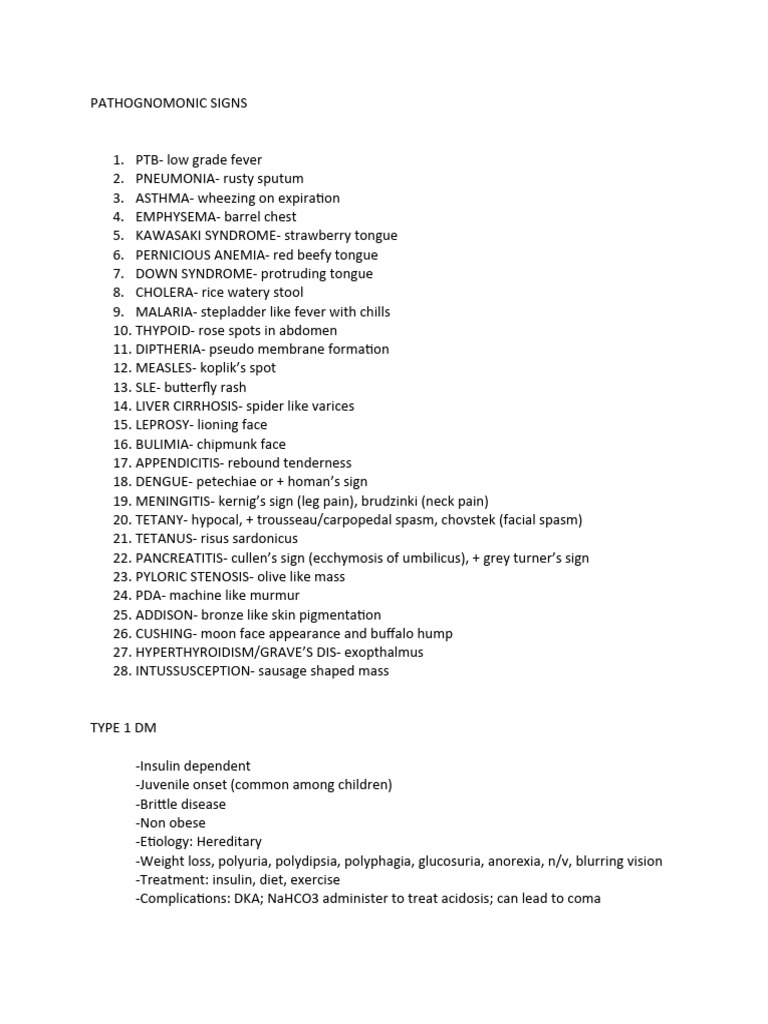 Pathognomonic Signs | PDF | Coronary Artery Disease | Myocardial Infarction