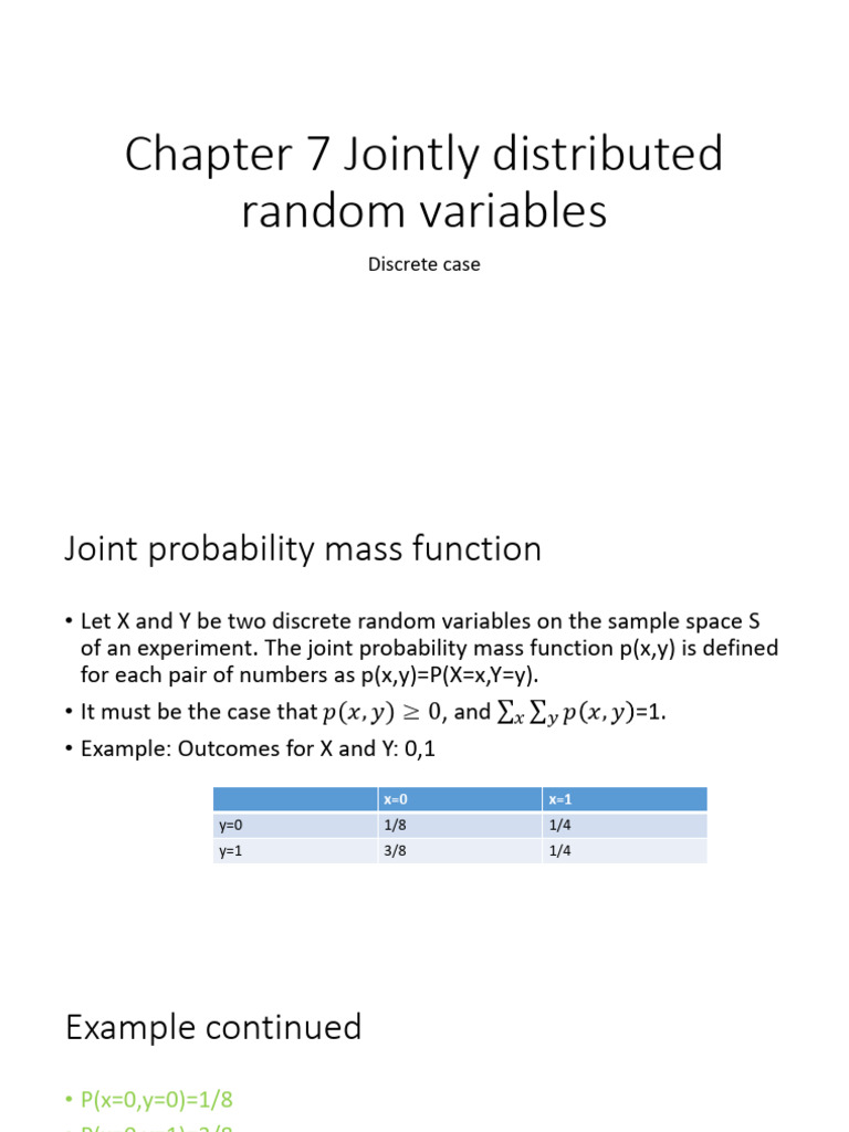 Chapter 7 PDF Lecture Notes | PDF | Probability Distribution ...
